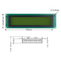 China Persian Yellow Green Film 4004A3 Character LCD Module Interface Module ST7066U LED Backlight for sale