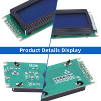 China Russian Blue Film 0801A Character Display Screen 14 PIN ST7066U LCM Display Module 85x29mm for sale
