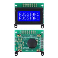 China Russian 0802C Character Dot Matrix LCM Display 40x29.2mm COB ST7066U Customizable for sale