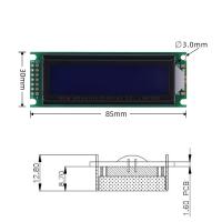 China Russian Blue Film White Letters 1602B1 Multiple Font Character Screen LCD LCM Module Multi Language for sale