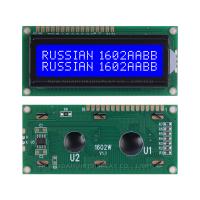 China Russian 1602W 3.3V LCD Module 16x2 Character Display ST7066U COB 80x30mm for sale