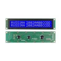 China Russian 2002K-1 ST7066U COB LCD Display Module 180x40x14.5mm LED Backlit White Letters for sale