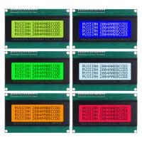 China Russian Blue Film White Letters 2004A IIC Adapter Board Character LCD Module Support Customized Language for sale