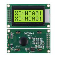 China 0802B-2 3.3V Yellow Green Film Character LCD Display Module 0802 14 PIN ST7066 Controller for sale