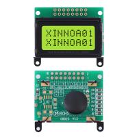 China Yellow Green Film 0802C Character LCD Screen Development Of Ultra Small Module Support Solution for sale