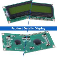 China Yellow Green Film 1602A Character LCD Screen Controller ST7066 1.5 Inches Support Scheme Development for sale
