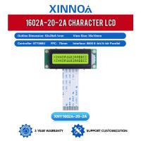 China 1602A-20-2A Yellow Green Film 16x2 Character LCD Module 53x20x8.1mm ST7066U COB for sale
