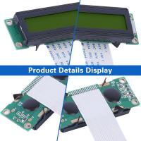 China 1602A-20-2A Yellow Green Film 16x2 Character LCD Module 53x20x8.1mm ST7066U COB for sale