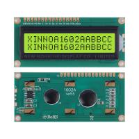 China 1602A 3.3V Yellow Green Film LCD Display 16x2 Character Module ST7066U 80x36mm for sale