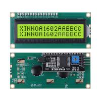 China Yellow Green Film 1602A IIC Adapter Board IIC12C Interface 1602 Display Module ST7066U Character LCD Module for sale