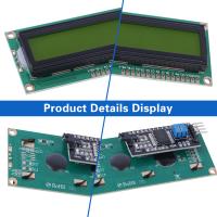 China Yellow Green Film 1602A IIC Adapter Board IIC12C Interface 1602 Display Module ST7066U Character LCD Module for sale