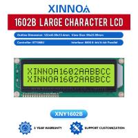 China 1602B 16x2 Dot Matrix Character LCD Display 3.6 Inches ST7066U Controller Yellow Green Film for sale