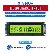 China 1602B1 16x2 Character LCD Module Yellow Green Film High Frame COB ST7066U 85x30x12.8mm for sale