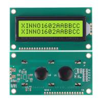 China 1602C2 16x2 Character LCD Display Module ST7066U Controller 84x44mm Yellow Green Backlight for sale