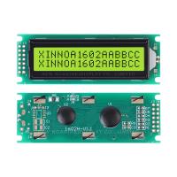 China 1602H 16x2 Character LCD Display Module ST7066U Controller 85x30x11.3mm COB Yellow Green Film for sale