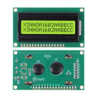 China 1602Q 16x2 COB LCD Display Module with ST7066U Controller Yellow Green Backlight 65.4x36.6mm for sale