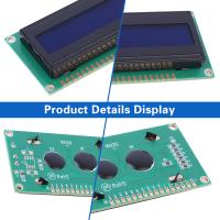 China 1602Q Character LCD Module 16x2 ST7066U Controller Blue Film White Letters 65.4x36.6mm for sale