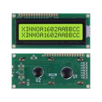China 1602W STN LCD Character Display Module 80x30mm ST7066U Controller Yellow Green for sale