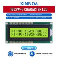 China 1602W-6 16x2 LCD Display Module 80x36mm COB AIP31066L Yellow Green Film for sale