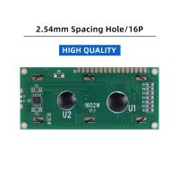 China Yellow Green Film 1602W 3.3V Character LCD Module Display 2x16 64x16mm ST7066U Full Perspective for sale