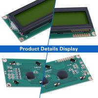China Yellow Green 1602Y Character LCD Module 80x30mm Serial IIC AIP31068 COB Display for sale