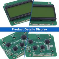 China 1604B 16x4 Character LCD Display Module 69.8x57.4mm COB ST7066 Controller Yellow Green for sale