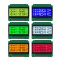 China 1604B 16x4 Character LCD Display Module 69.8x57.4mm COB ST7066 Controller Yellow Green for sale