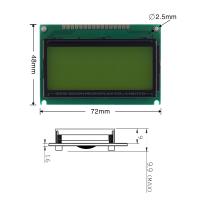 China 1604B-2 Industrial LCD Display Module 72x48x9.9mm COB ST7066U 16x04 Character for sale