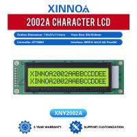 China 2002A 20x2 Character LCD Display Module 116x37mm ST7066U Controller COB Yellow Green for sale