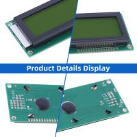 China Yellow Green Film 2002B Character LCD Module Display Screen 02*20 LCD ST7066U Double Row Interface Module for sale