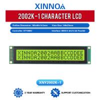 China 2002K-1 20x2 Character LCD Module 180x40x14.5mm COB ST7066U Yellow Green Film High Quality LCM for sale