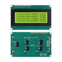 China Yellow Green Film 2004A Character LCD Module Display Screen Interface Module ST7066U Support Customized Language for sale