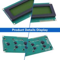China Yellow Green Film 2004A Character LCD Module Display Screen Interface Module ST7066U Support Customized Language for sale
