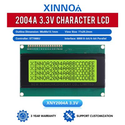 China 2004A 3.3V 20x4 Character LCD Display Module COB ST7066U 98x60x13.1mm Industrial Control for sale