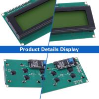 China 2004A IIC Adapter Board LCD Display 98x60mm ST7066U Controller with LED Backlight for sale