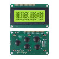 China 2004D 20x4 Character LCD Module 77x47mm ST7066U Controller Yellow Green Display for sale