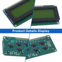 China 2004D 20x4 Character LCD Module 77x47mm ST7066U Controller Yellow Green Display for sale