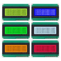 China Yellow Green Film 2004K Character LCD Module Display Screen IIC/I2C Interface Adapter Board Industrial Grade for sale