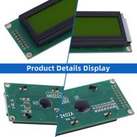 China Yellow Green Film 2402A LCD Dot Matrix Screen LCM24*2 Dot Matrix Module Multilingual Module for sale