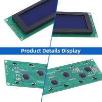 China Blue Film White Letters 4004A2 ST7066U 40x4 Character LCD Module Display 190x54mm for sale
