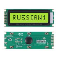 China Russian 0801A COB Character LCD Screen 85x29x12mm ST7066U Controller Customizable for sale