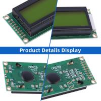 China Russian Yellow Green Film 0802B Dot Matrix Screen 8*2-Character LCD Screen COB LCD Module for sale