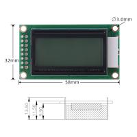 China Russian Gray Film 0802B 3.3V Character LCD Module 16 PIN COB ST7066 LCM Display for sale