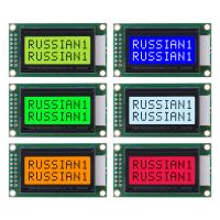 China Russian 0802B 3.3V Yellow Green Film Character LCD Display Module 8x2 COB ST7066 for sale