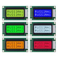 China Russian 0802B-2 3.3V Character LCD Display Module ST7066 Controller 58x32x13.5mm COB for sale