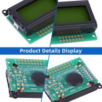 China Russian Yellow Green Film 0802C Character LCD Screen Development Of Ultra Small Module Support Solution for sale