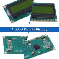 China Russian Yellow Green Film 1601A Character Dot Matrix Screen 16X1 Support Scheme Development for sale