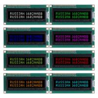 China Russian BTN Black Film 1602A Character LCD Module ST7066 80*36Mm Multiple Font Character Screen for sale