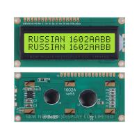 China Russian 1602A 3.3V Yellow Green LCD Character Display Module ST7066U 80x36mm for sale