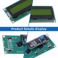 China Russian 1602A IIC Adapter Board 80x36mm Monochrome LCD Display ST7066 for sale